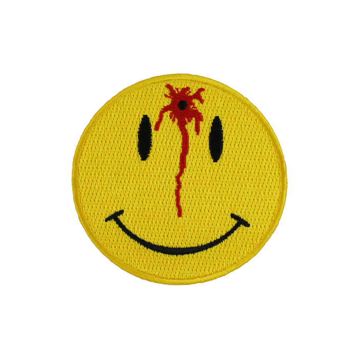 Shot Smiley Patch - 3x3 Inch | Wholesale | Golden Plaza