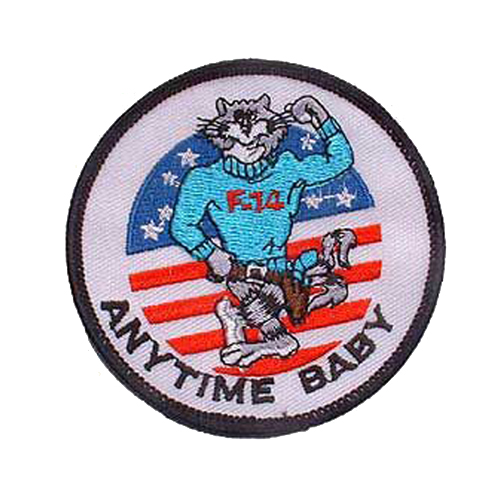 US Navy Tomcat Anytime Baby 3 Inch Patch | Golden Plaza