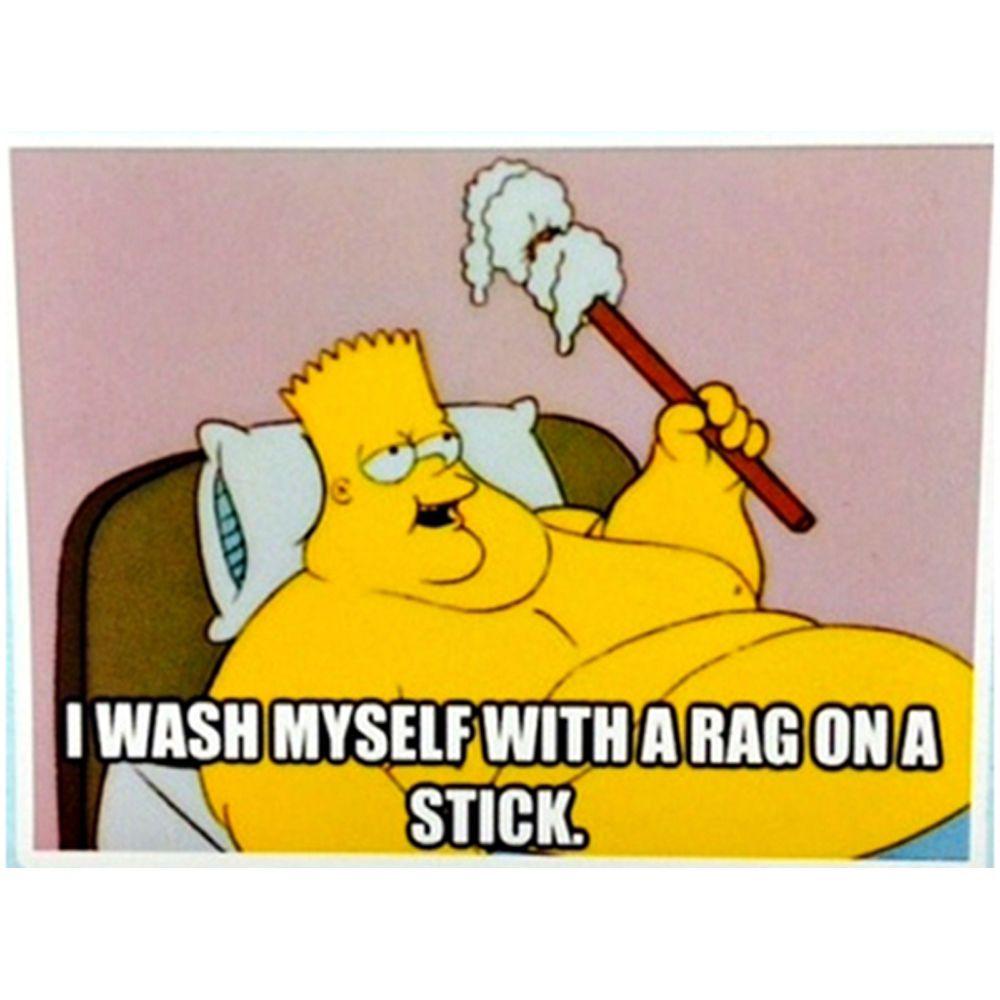 Buy Cheap I Wash Myself With A Rag On A Stick Sticker - One Size ...