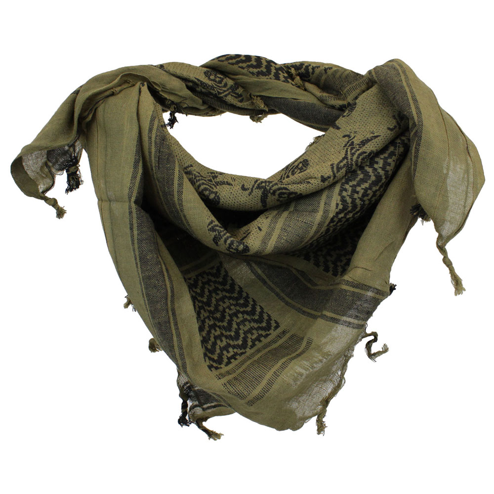 Shemagh Airsoft Scarf with Skull Print | Golden Plaza