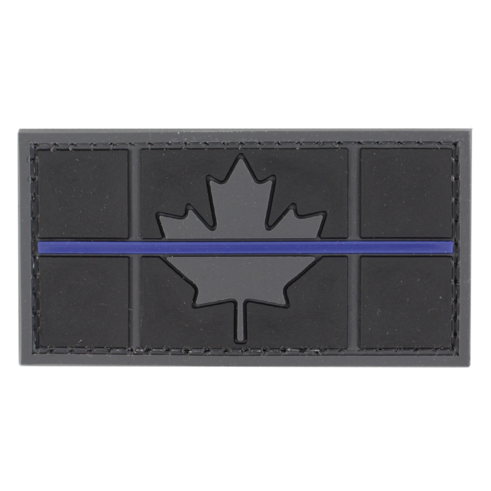 Canadian Flag PVC Patch in Black | Wholesale | Golden Plaza