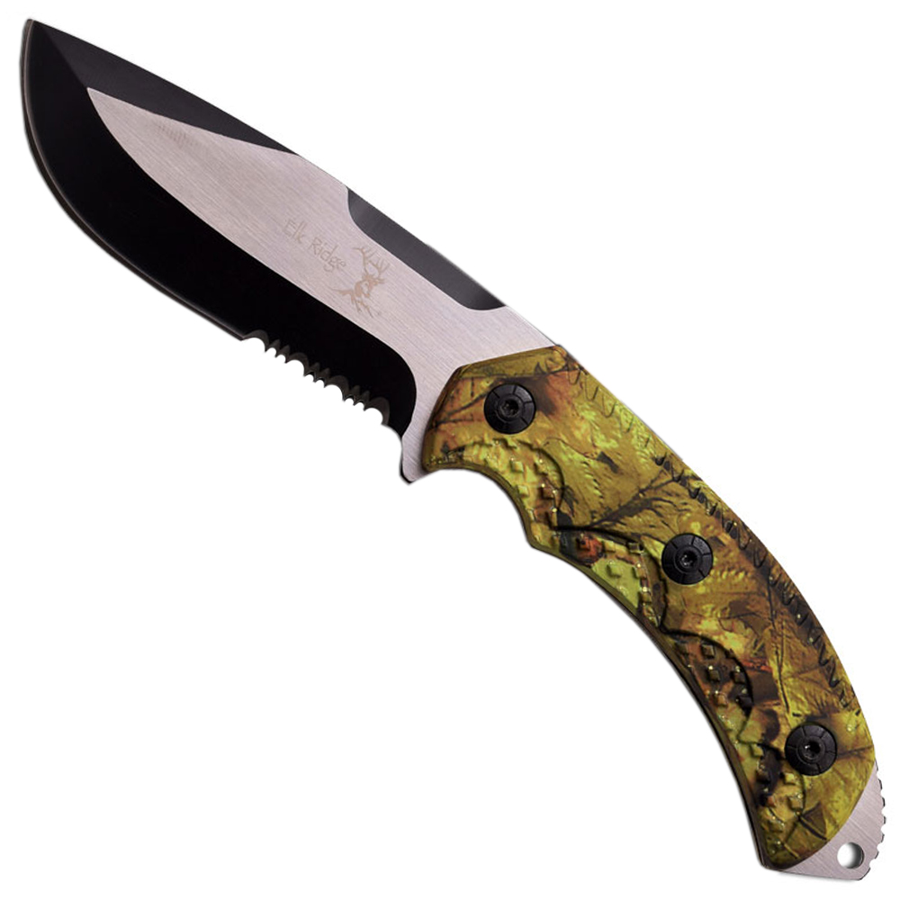 Elk Ridge Fixed Blade Knife - (ER-537CA) | Wholesale | Golden Plaza