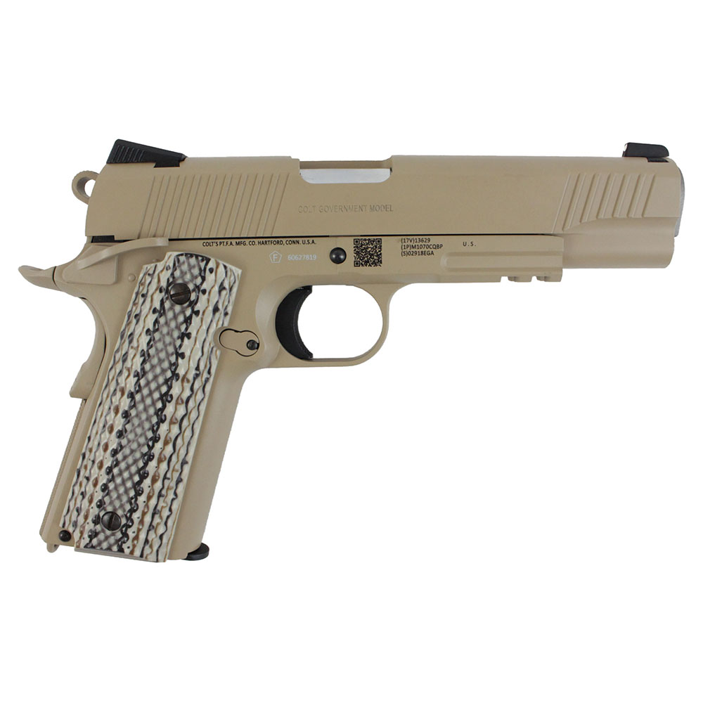 Colt 1911 Rail CO2 Pistol (Desert Tan) | Golden Plaza