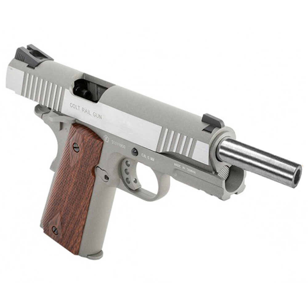 Colt 1911 Rail CO2 Pistol (Wood Grips) | Golden Plaza
