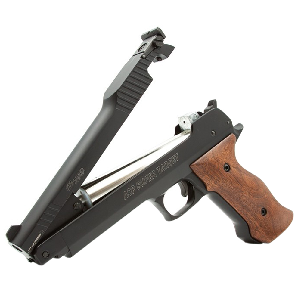 Sig Sauer Precision Super Target Wood Frame .177 Cal Pellet Pistol ...