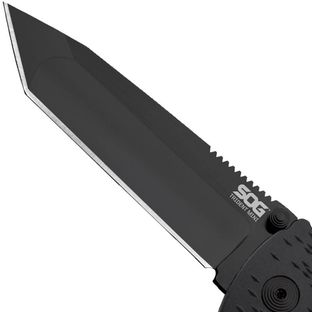 Sog Trident Mini - Straight Tanto Black TiNi