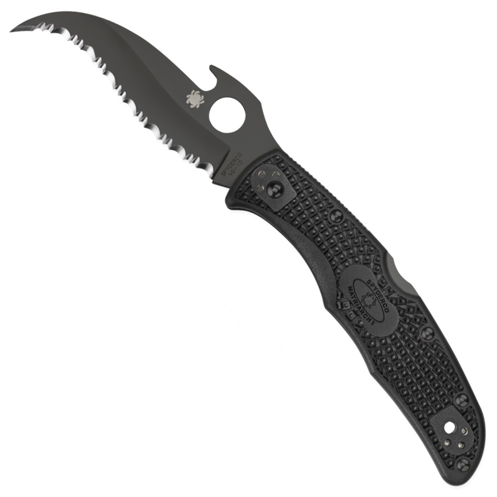 Spyderco Matriarch 2 VG-10 Serrated Blade Folding Knife | Golden Plaza