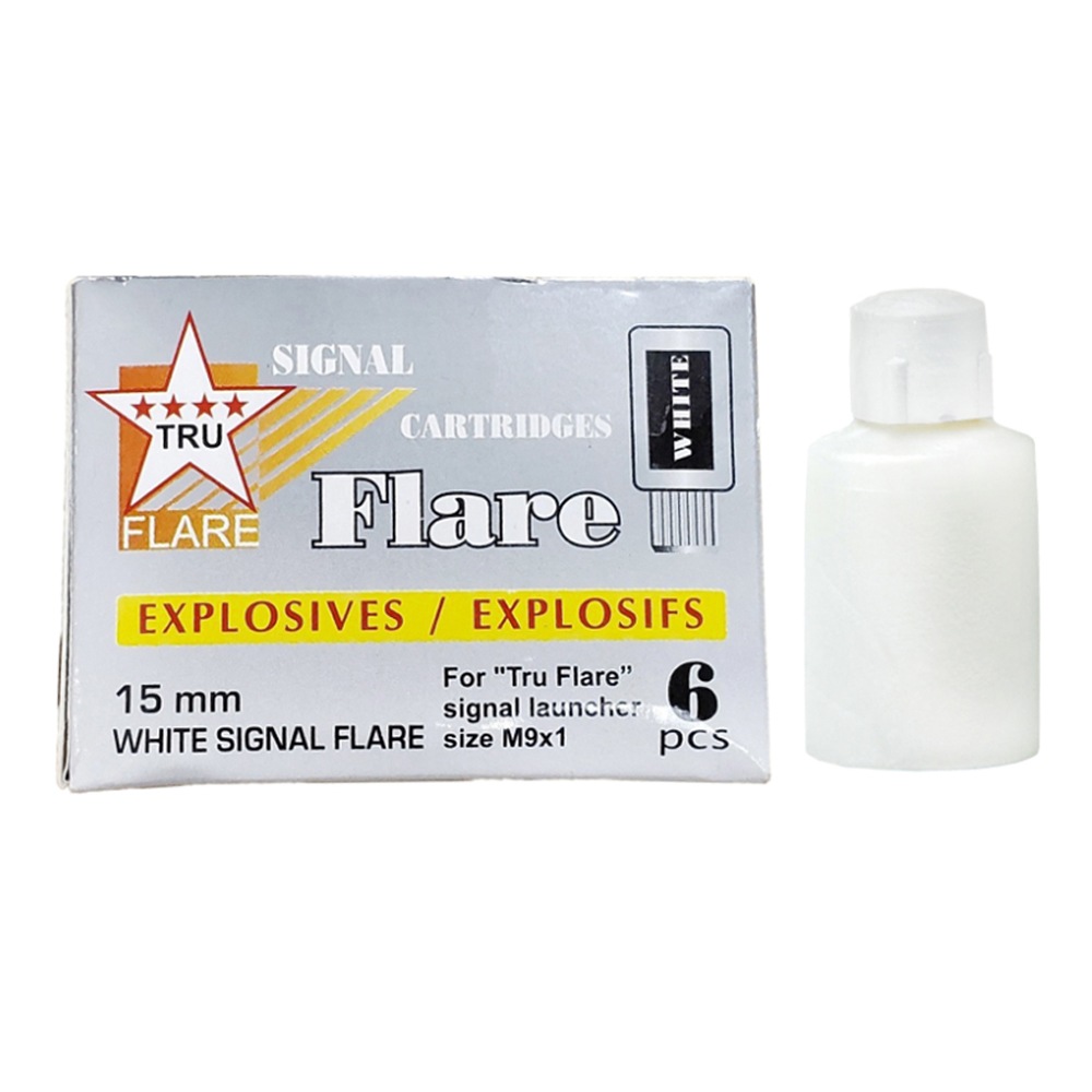 Tru Flare Silver 15mm Signal Flares