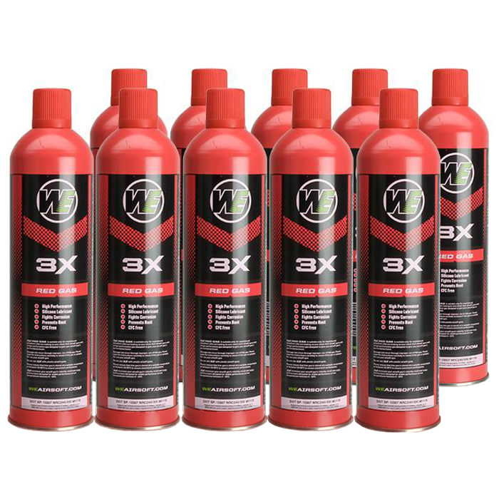 Airsoft Premium 3X High Performance Gas 10.5 Oz - 10 Cans - Red ...